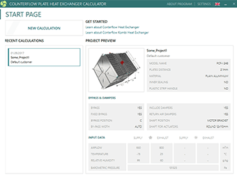 Heat exchanger calculations with high precision